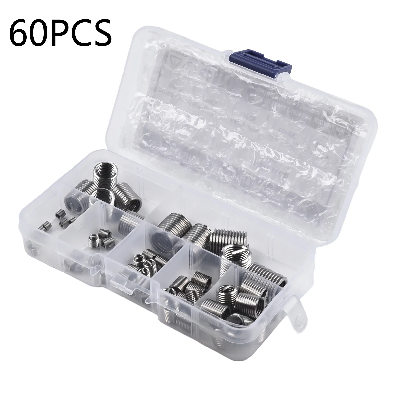 60Pcs-Stripped-Thread-Rethread-Helicoil-Repair-Insert-Kit-Set-Metric-M3 ...