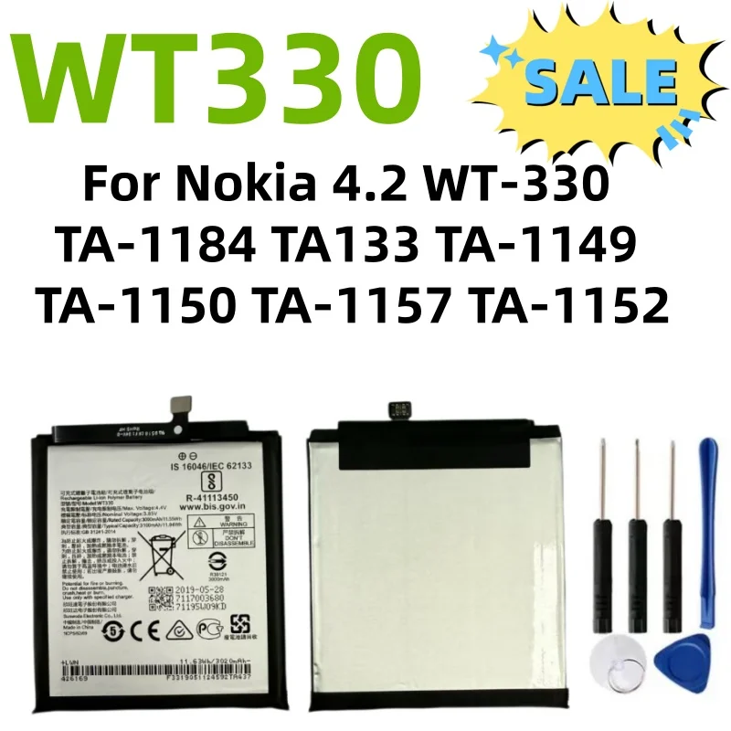 OFERTA 1-10PCS Batería de Repuesto WT330 para Nokia 4.2 WT-330 TA-1184 ...