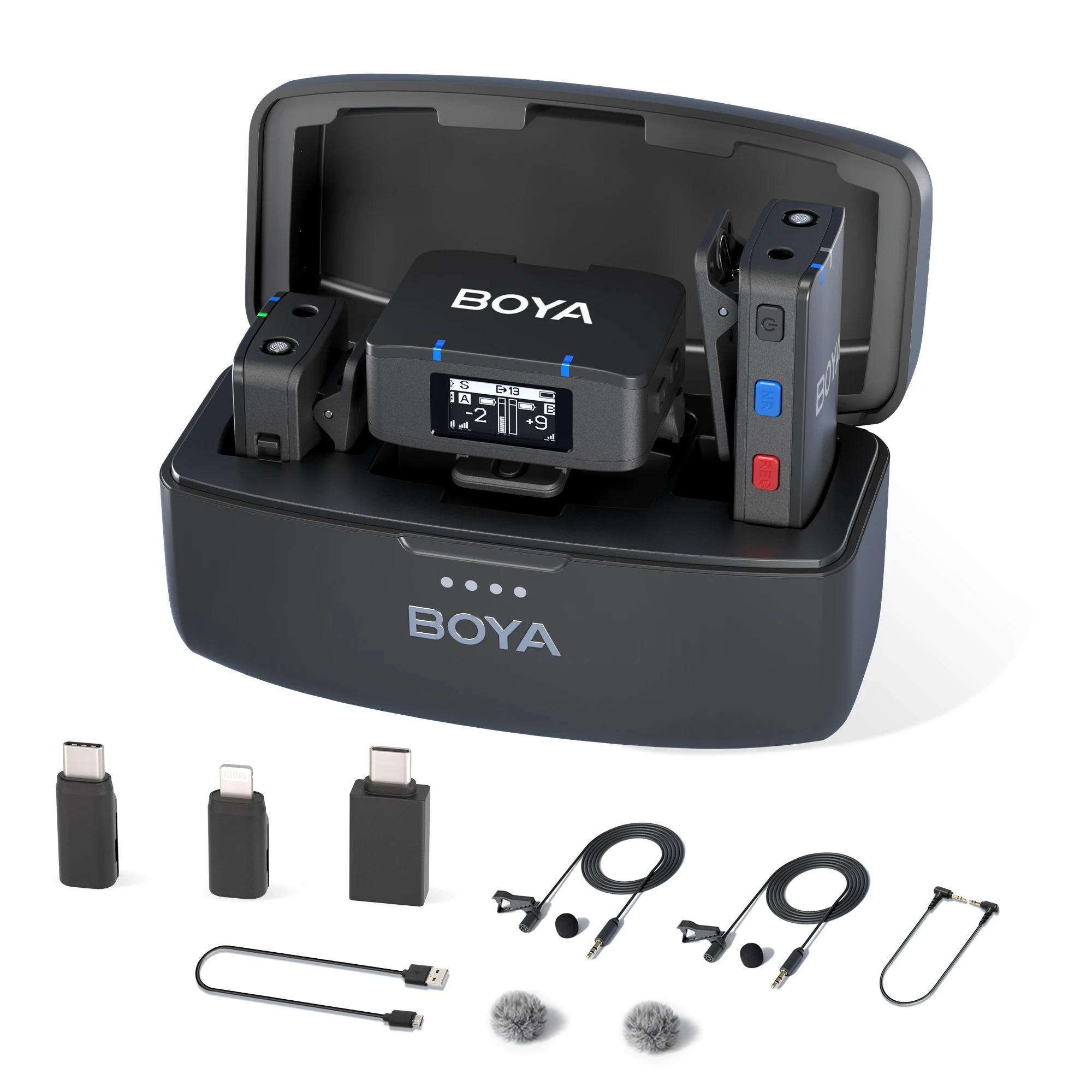 BOYA-BOYAMIC-Professional-Wireless-Lavalier-Lapel-Microphone-for-iPhone ...