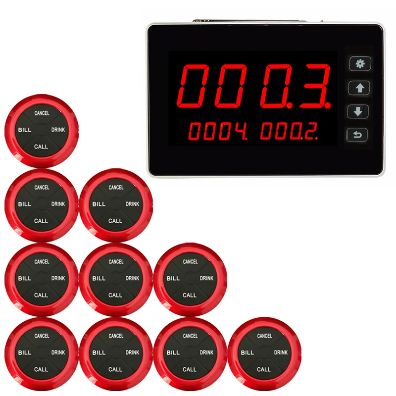 Restaurant-Pager-Hookah-Wireless-Waiter-System-10pcs-Call-Button-1 ...