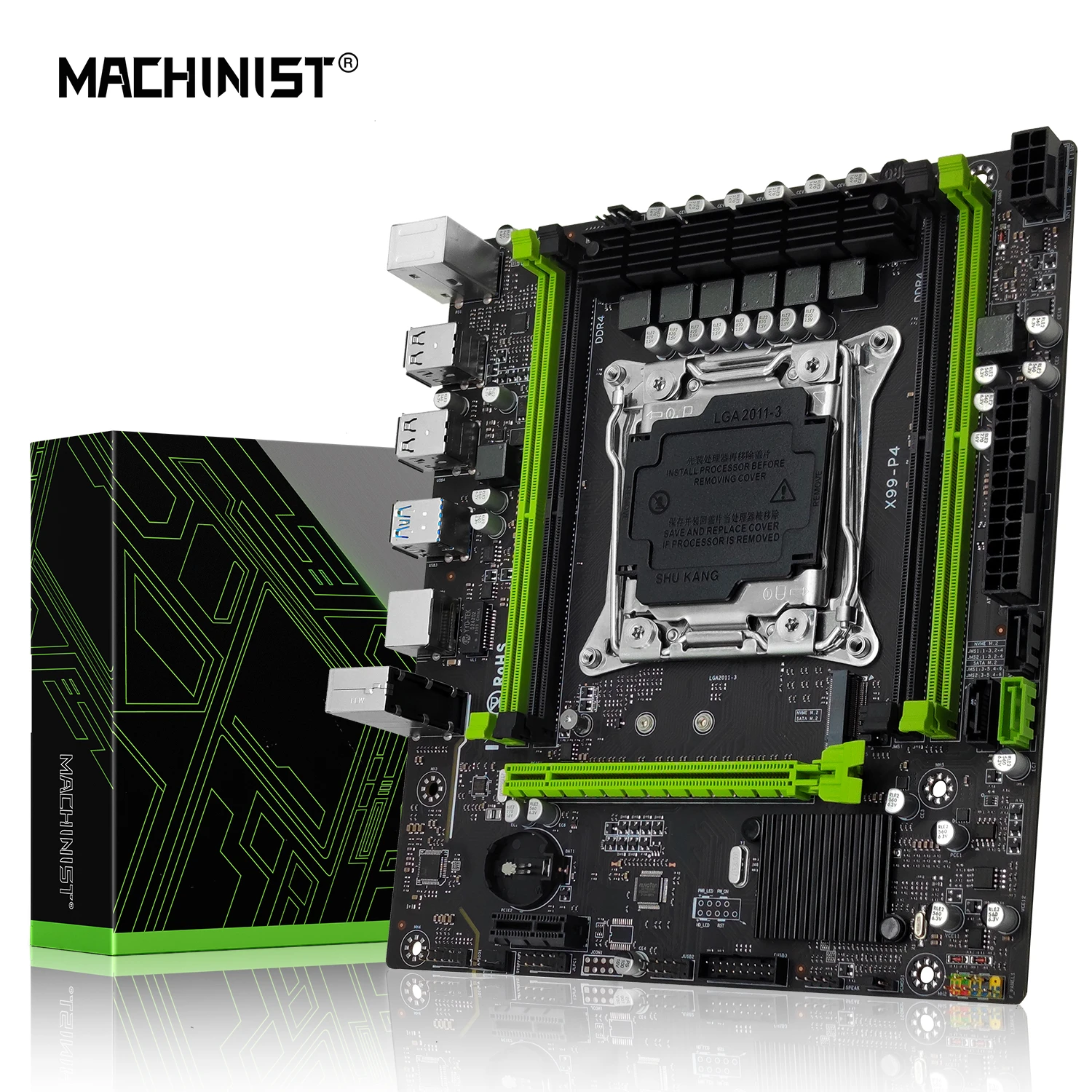 MACHINIST X99 P4 Motherboard LGA 2011 3 slot support Intel Xeon v3/v4 ...