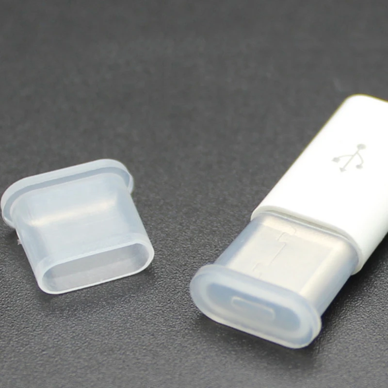 10pcs/set USB Type-C Port Cover Case Dustproof Cable Plug Protective ...