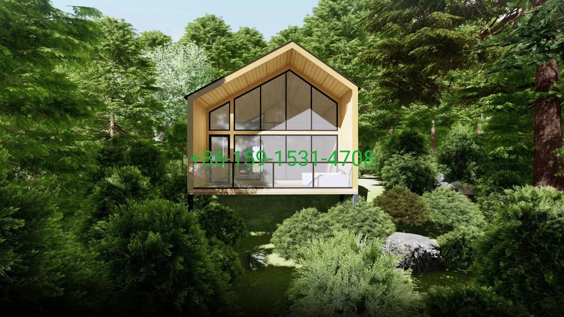 Custom-made-easily-assemble-Steel-Structure-Prefab-Triangle-House-with ...