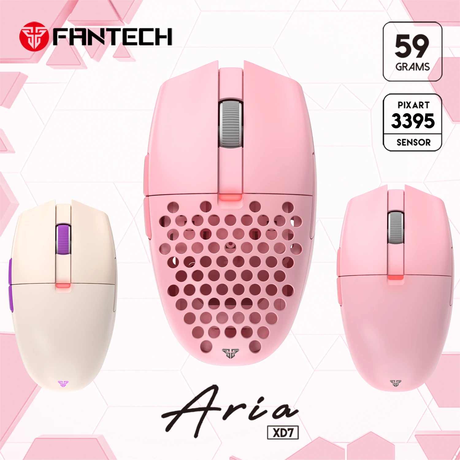 FANTECH-Aria-XD7-Professional-Gaming-Mouse-PIXART-3395-26000DPI-GM8-0-TTC-Gold-Encoder-With ...