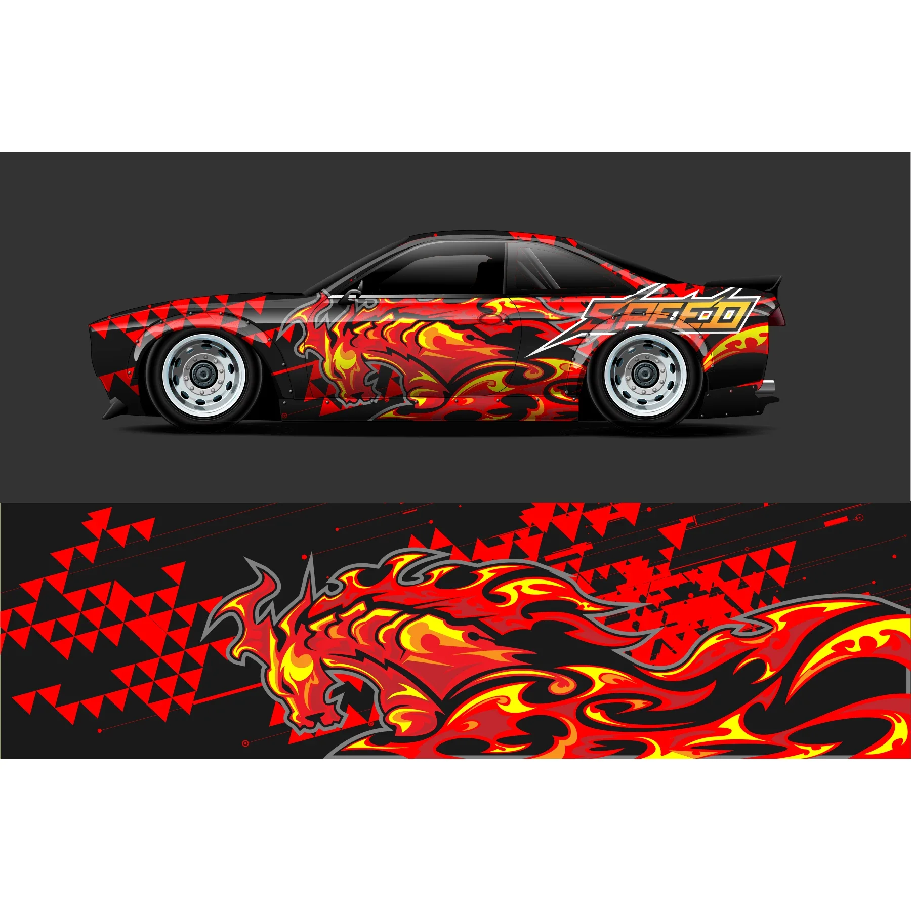Red-Flame-Car-Full-Wrap-Sticker-Car-Decal-Decorative-Cut-Body-Racing ...
