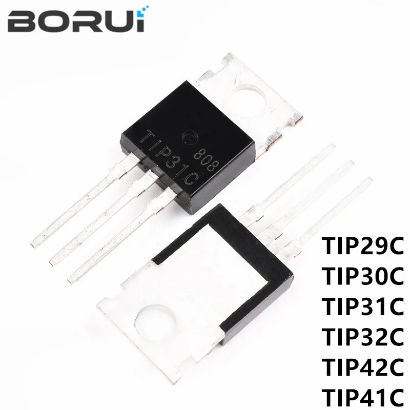 10PCS-TIP31C-TIP32C-TIP41C-TIP42C-Transistor-TO-220-TO220-TIP31-TIP32 ...