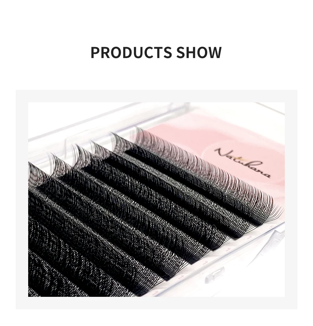 Natuhana New (2.0) W Shape Eyelash Extension 3d Premade Volume Fan ...