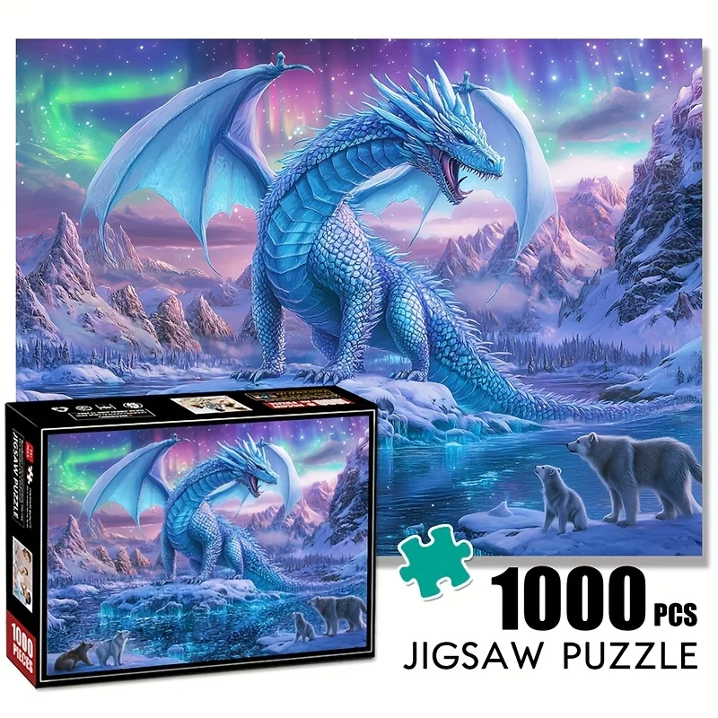 1000 Orleans Dragon Puzzles - Large 3D Fantasy Scenes with Vibrant ...