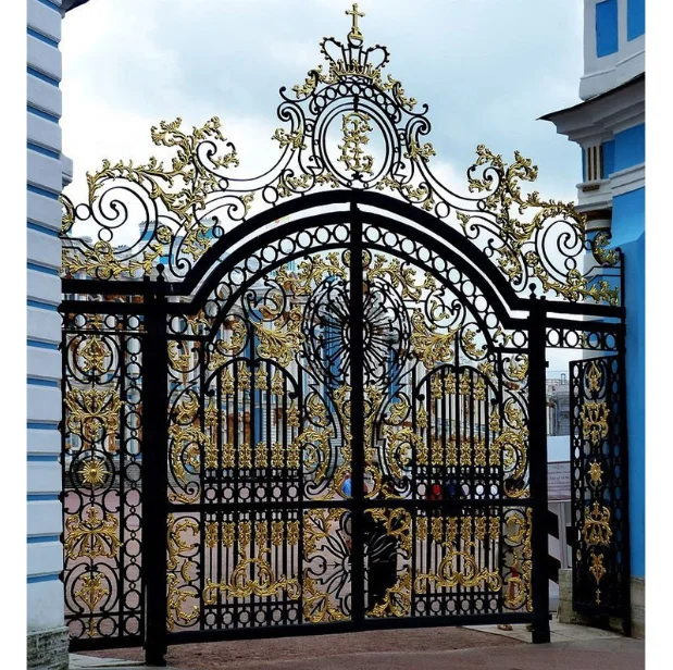 Arche-de-Jardin-en-Fer-Forg-Porte-Frontale-Coulissante-Derni-re-Porte ...