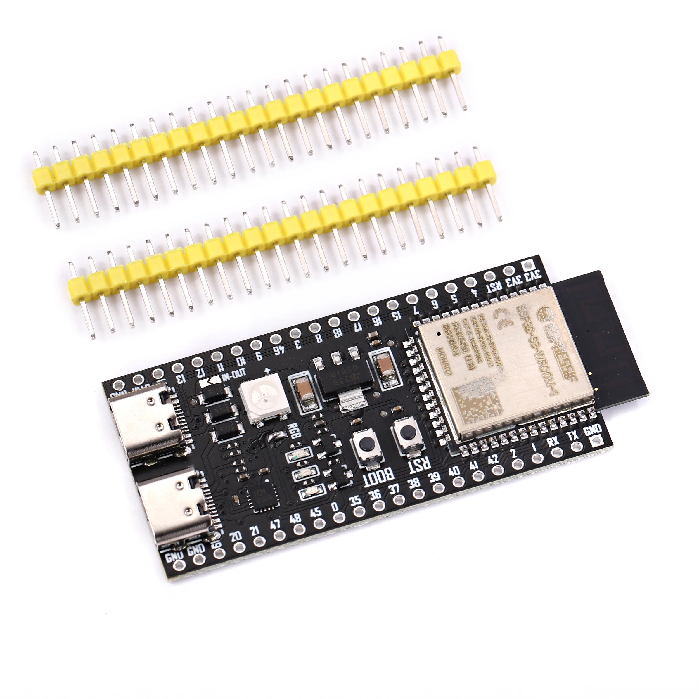 ESP32-S3-DevKitC-1 ESP32-S3 wifi bluetooth-compatível ble 5.0 malha placa de desenvolvimento ...