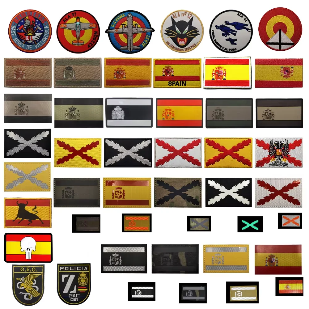 SPAIN Infrared IR Magic Badge Laser Cut Reflective Tactical Morale ...