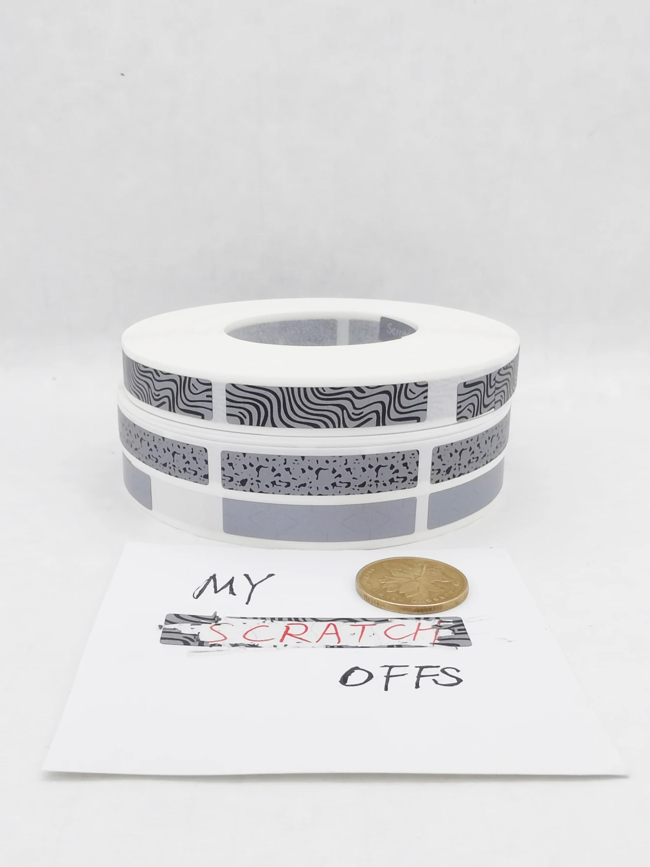 1000pcs-8x40mm-Manual-SCRATCH-OFF-STICKER-LABEL-Zebra-Pattern-In-Rolls ...