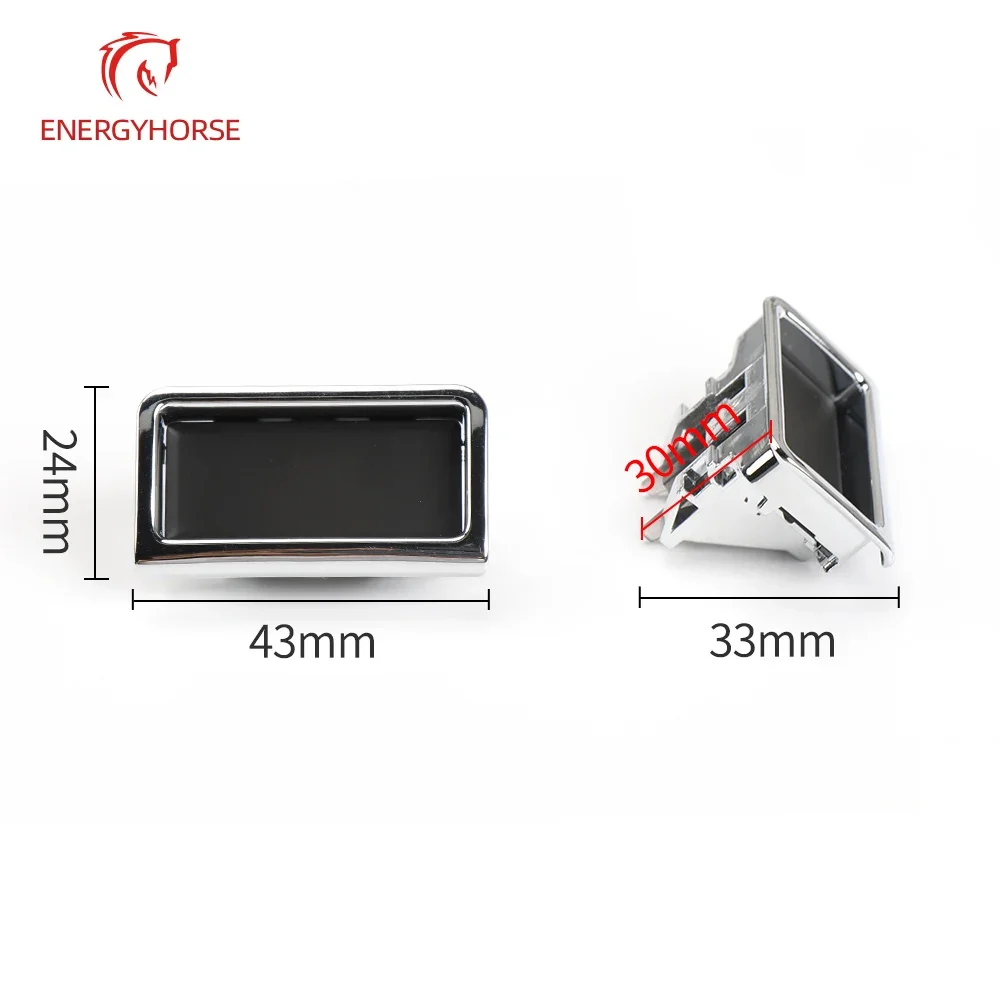 Car Armrest Switch Button Cover Center Console with Chrome for Mercedes ...