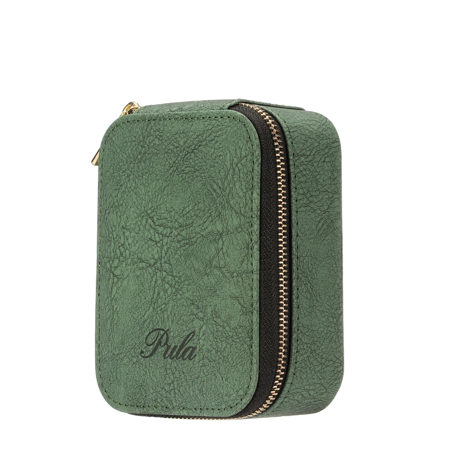 PULA Pocket Portable PU Case Large Capacity Zipper Bluetooth Earbud ...