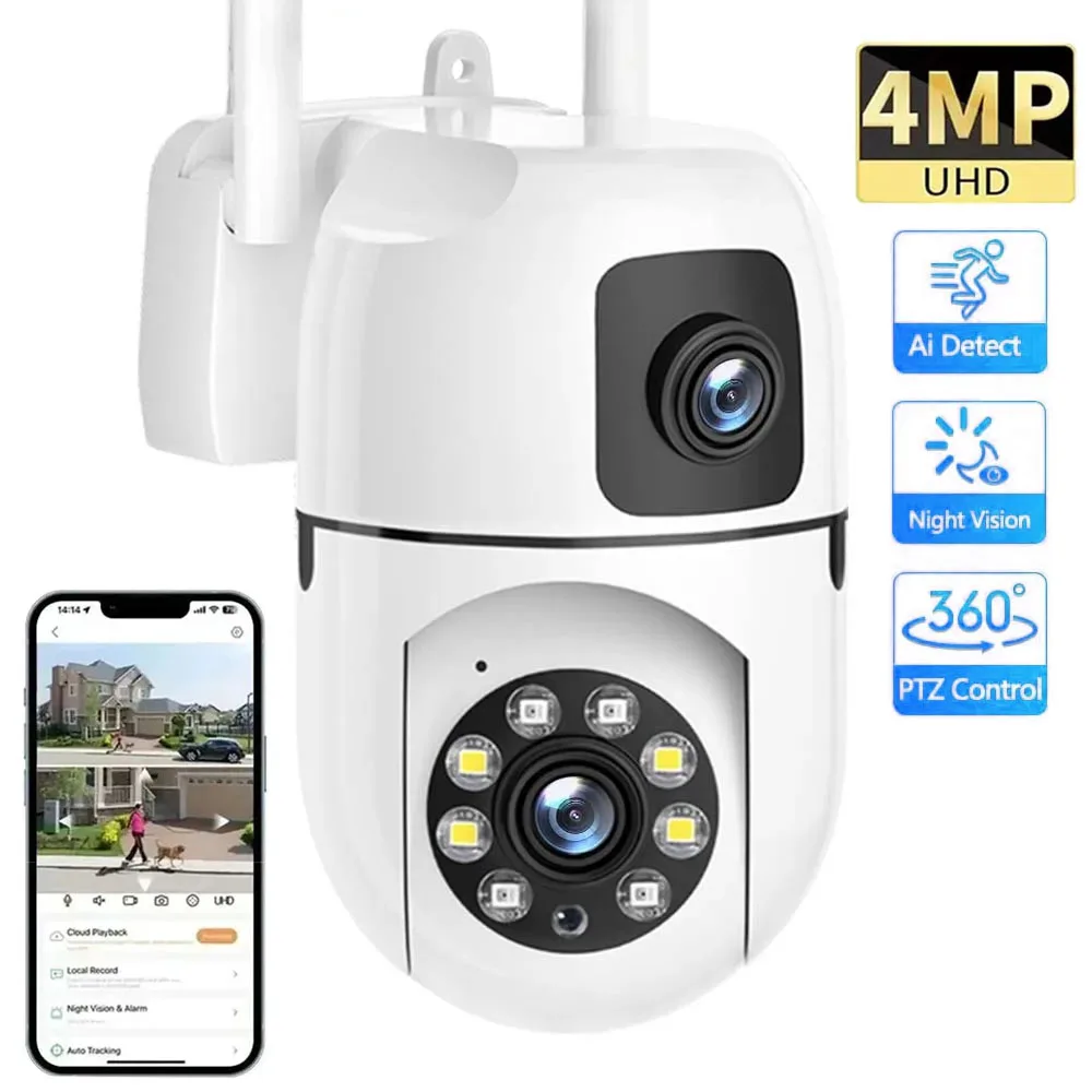 4MP-Dual-Lens-IP-Camera-WiFi-Wireless-Indoor-Security-Protection ...