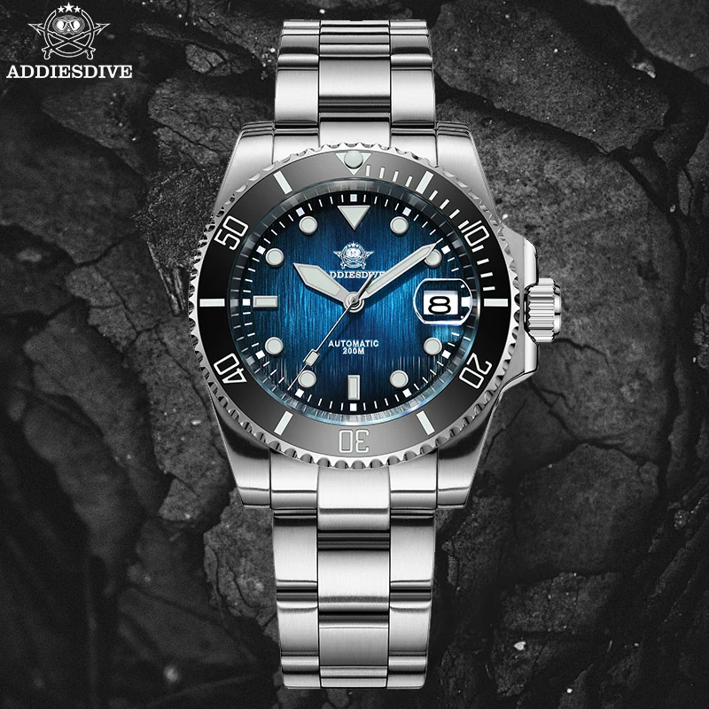 Reloj ADDIESDIVE de lujo para hombre NH35A cristal de zafiro esfera ...
