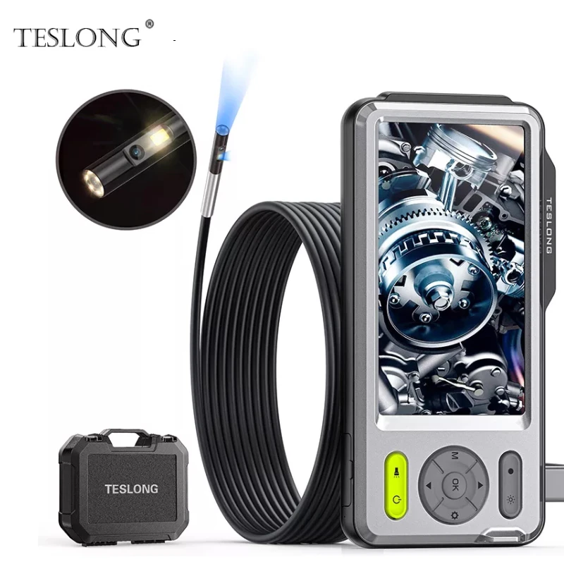Teslong Dual Lens Endoscope, Inspection Camera with 5" Monitor, 5mm ...