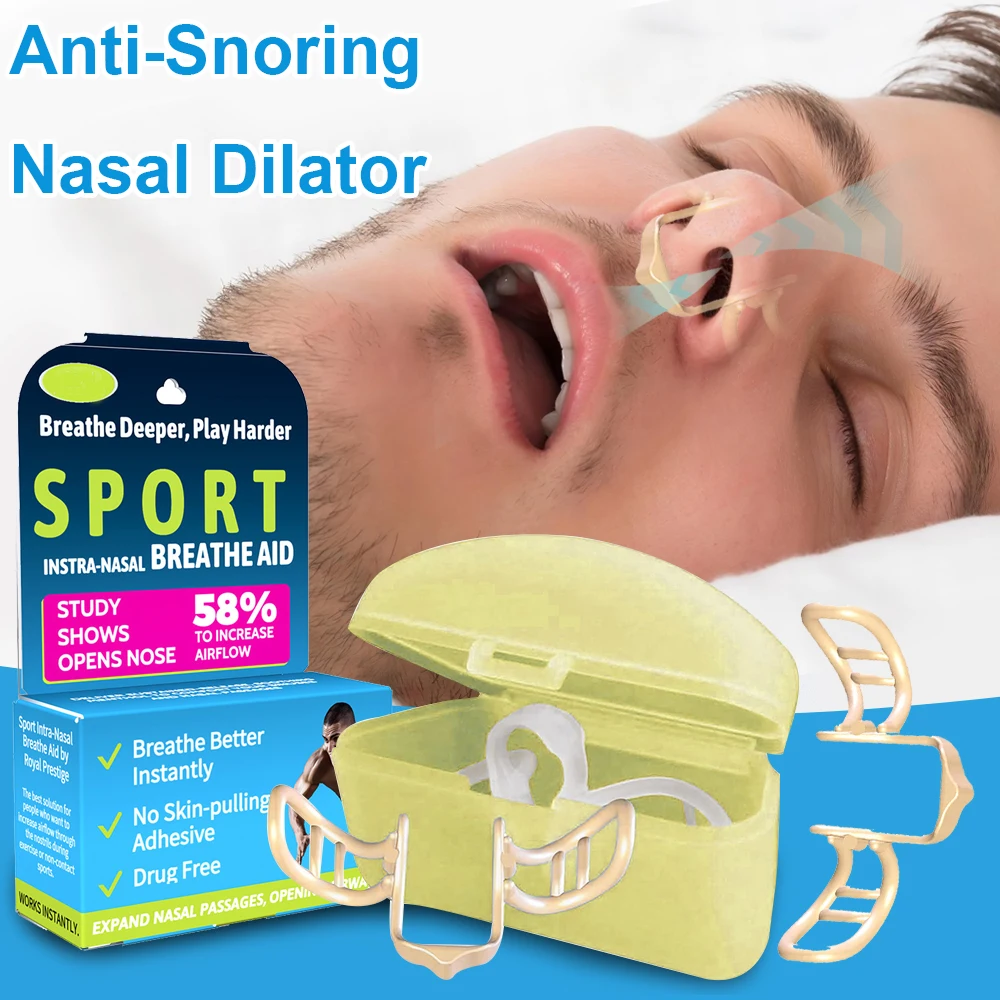 Anti Snoring Nasal Dilator Improve Sleep Silicone Nose Clip Sleeping