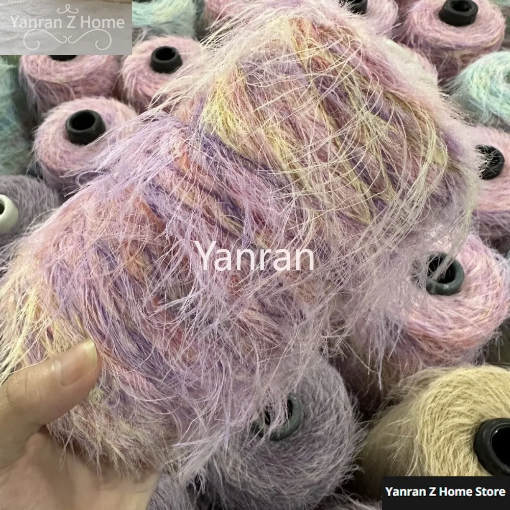 8cm New Wool Yarn Section Dyed Long Hair Imitation Mink Handmade ...