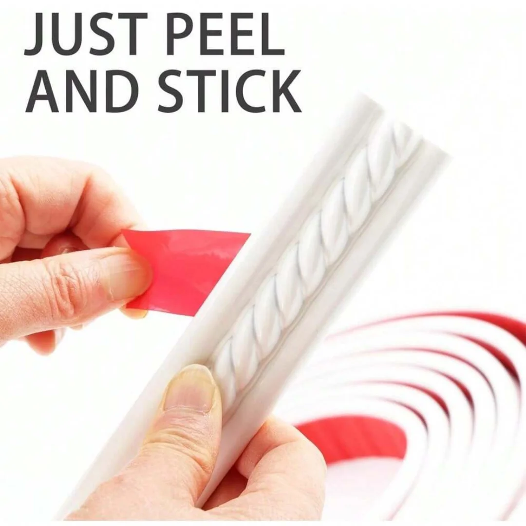 1PC 1m/39,37 zoll Selbst-Kleber Peel Und Stick Moulding Trim Wand Trim ...