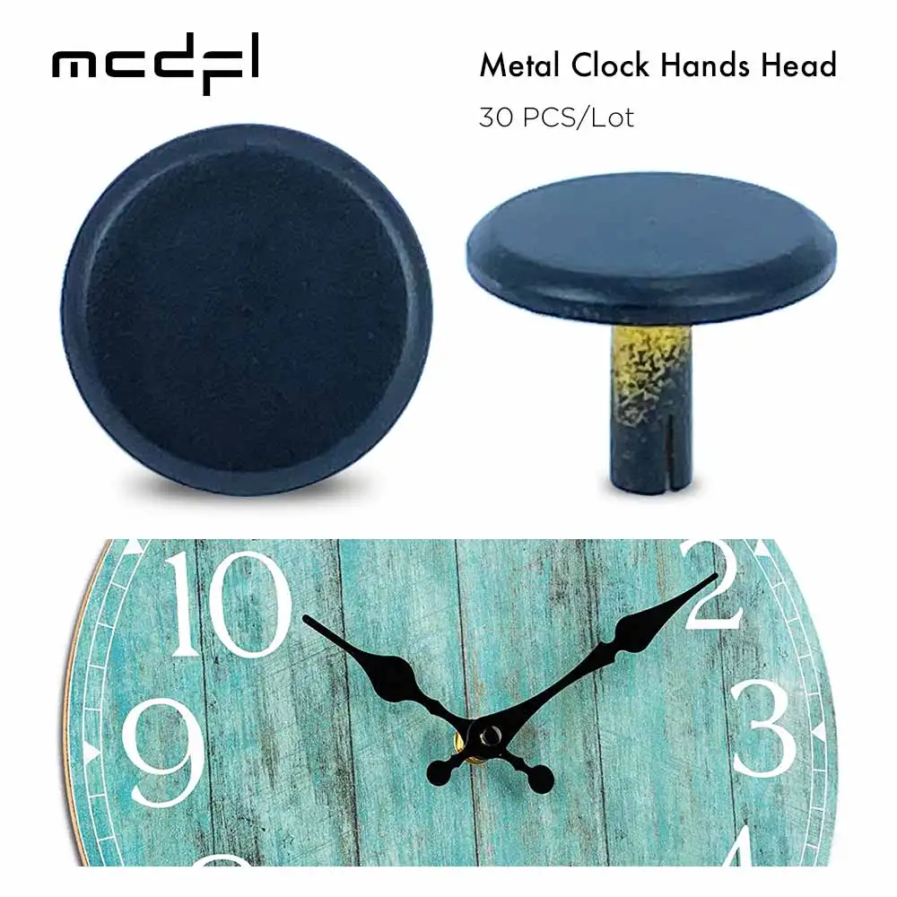 MCDFL Metal Wall Clock Hands Head Tap Black Clocks Cap Grandfather Nut ...