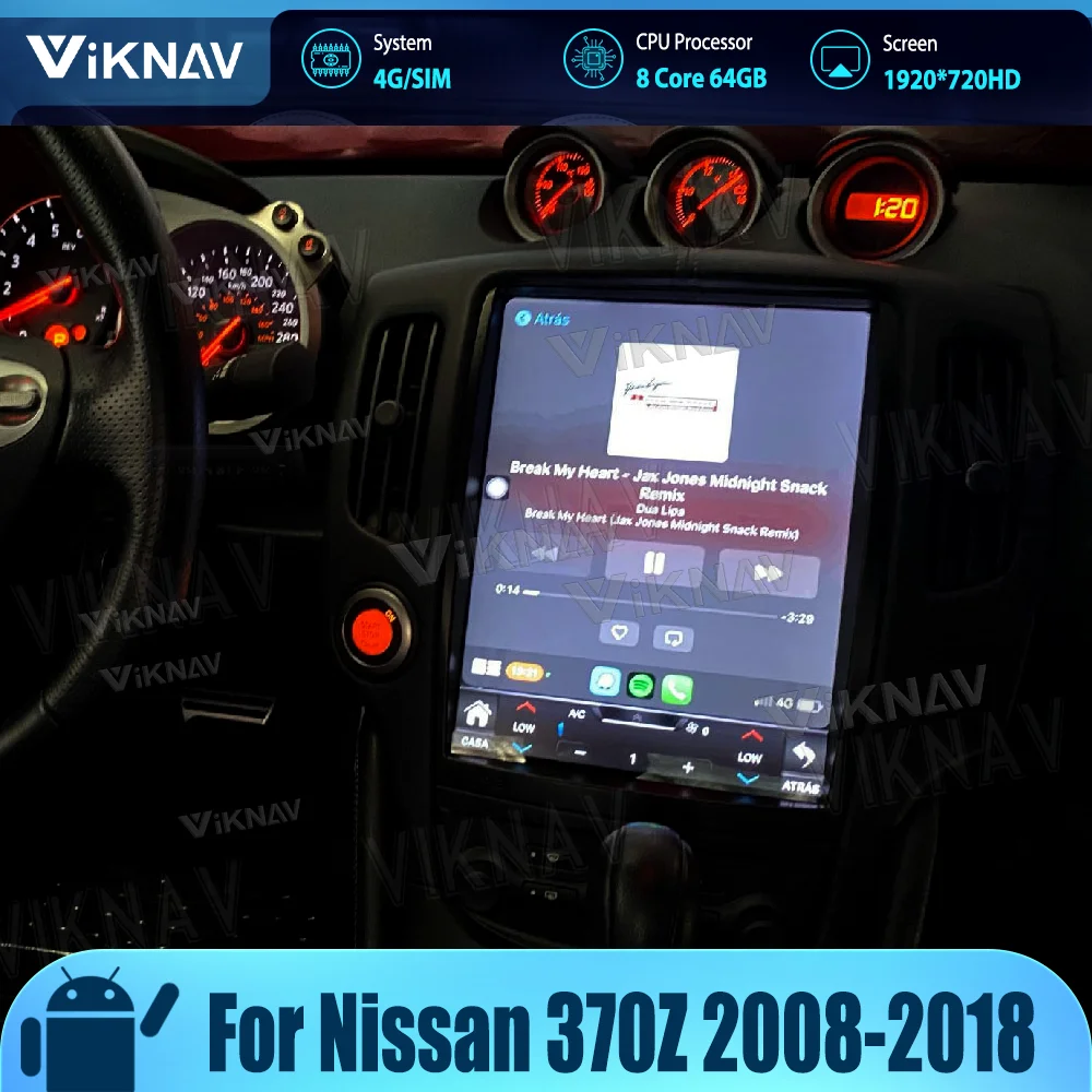 Upgrade-Wireless-CarPlay-Android-Autoaudio-For-Nissan-370Z-2008-2018 ...