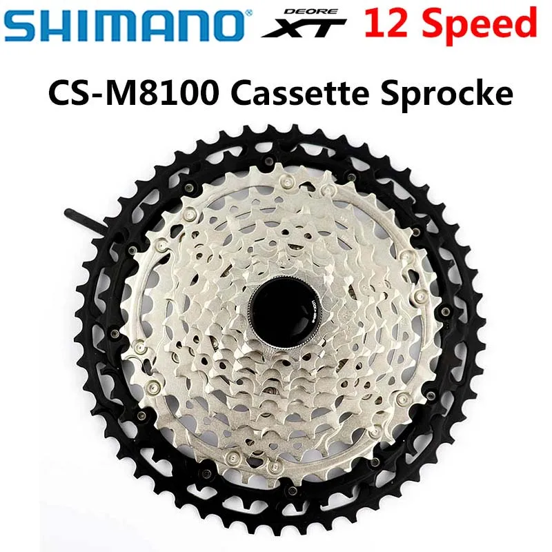 SHIMANO DEORE XT CS M8100 Cassette Sprocke M8100 Freewheel Cogs Mountain Bike MTB 12-Speed 10 ...