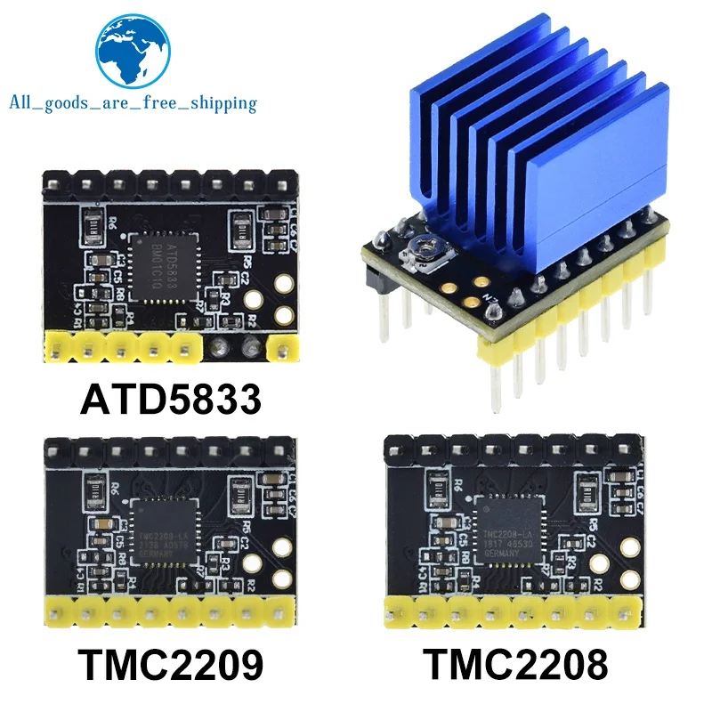 TMC2208 TMC2209 ATD5833 V2.0 With Heat Sink Stepper Motor Driver ...