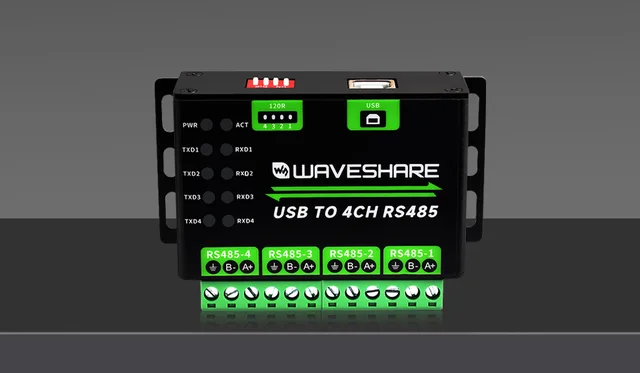 Industrial Isolation Waveshare USB To RS232/485 Serial Converter ...