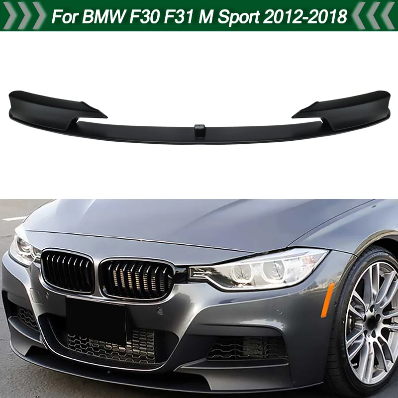 For BMW 3 Series F30 F31 2012-2018 M Style Front Bumper Splitter Lip ...