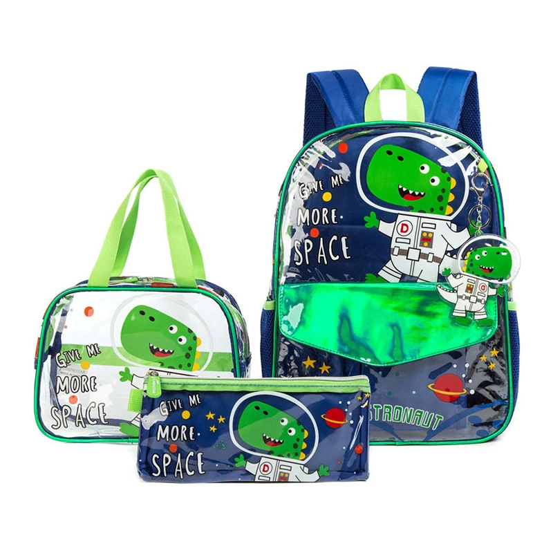 PVC-Transparent-Dinosaur-Children-s-Backpack-School-Bags-for-Boy-s ...