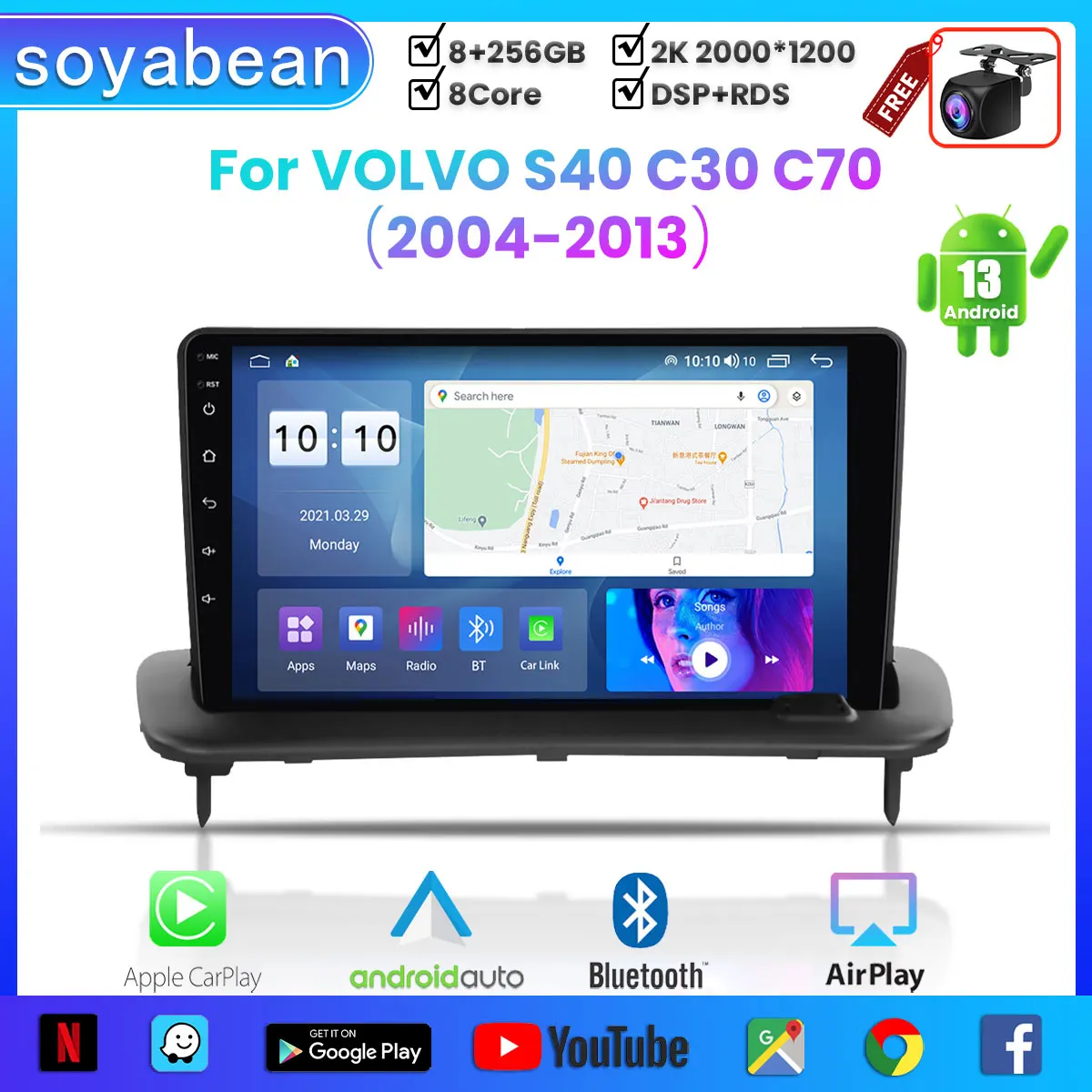 Android-13-Car-Radio-for-VOLVO-S40-C30-C70-2004-2013-9inch-2K ...