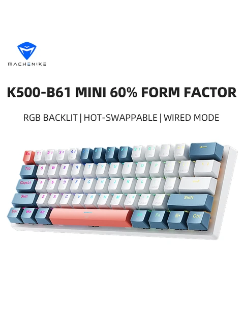 Machenike K500 Mechanical Keyboard Wired Gaming Keyboard, 57% OFF