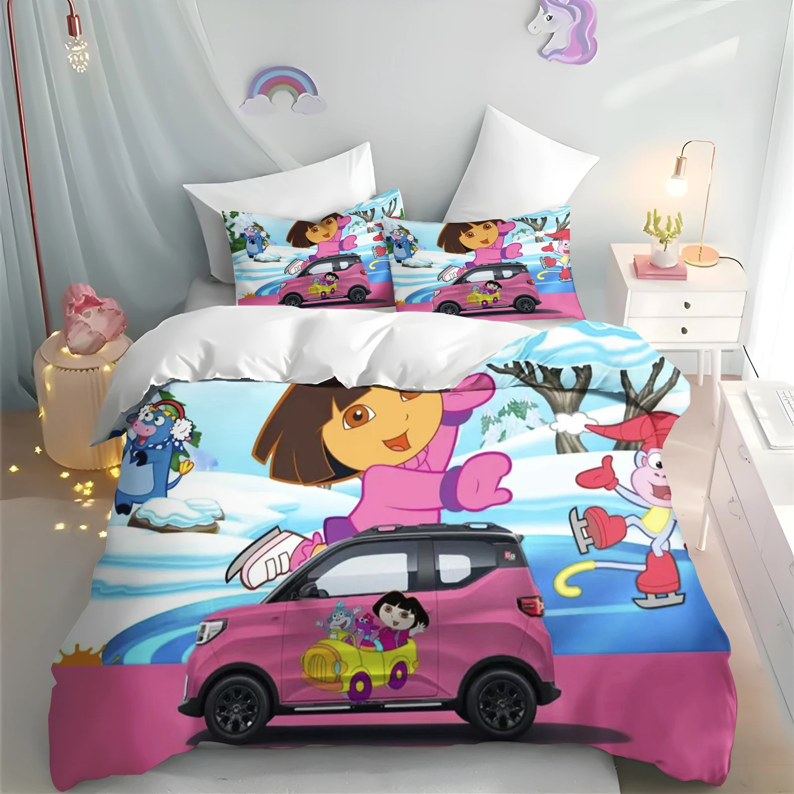 Dora-the-Explor-Bedding-Set-Duvet-Cover-Sets-Children-Co-branded ...