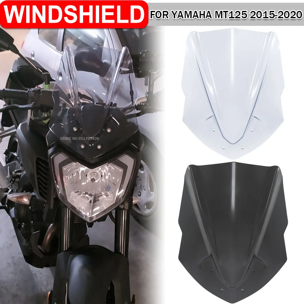 Motorcycle-Windscreen-Wind-Deflector-Protector-Fairing-Windshield-For ...