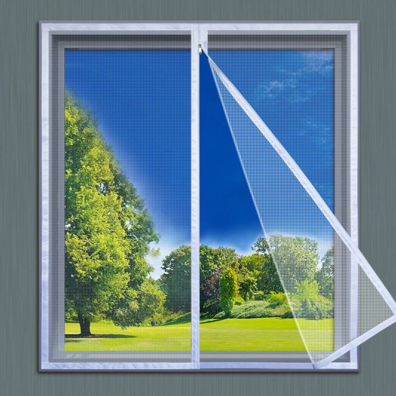 DTGJ-mosquitera-para-ventana-con-cremallera-pantalla-de-puerta-blanca ...