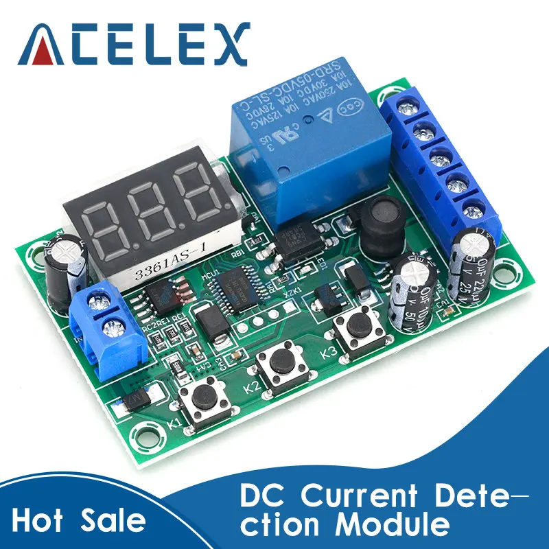 DC-Current-Detection-Module-Relay-Digital-Display-Overcurrent-Alarm ...