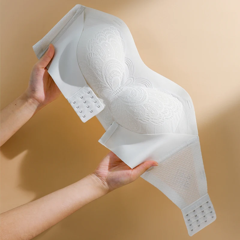 Women-s-Seamless-Push-Up-Strapless-Bra-Plus-size-Plunge-no-Lined-Lift ...