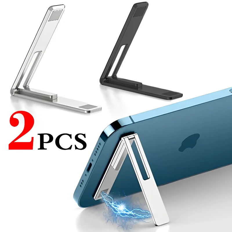 Magnetic-Ultra-Thin-Foldable-Mobile-Phone-Holder-Bracket-Metal-Alloy ...