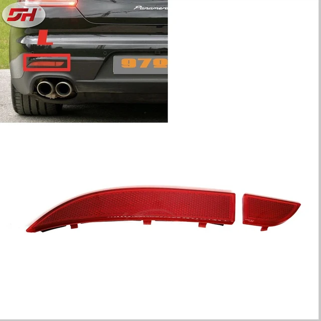 2 in 1 Fit for 14 16 Porsche Panamera 970.2 Side Rear Fog Reflector ...
