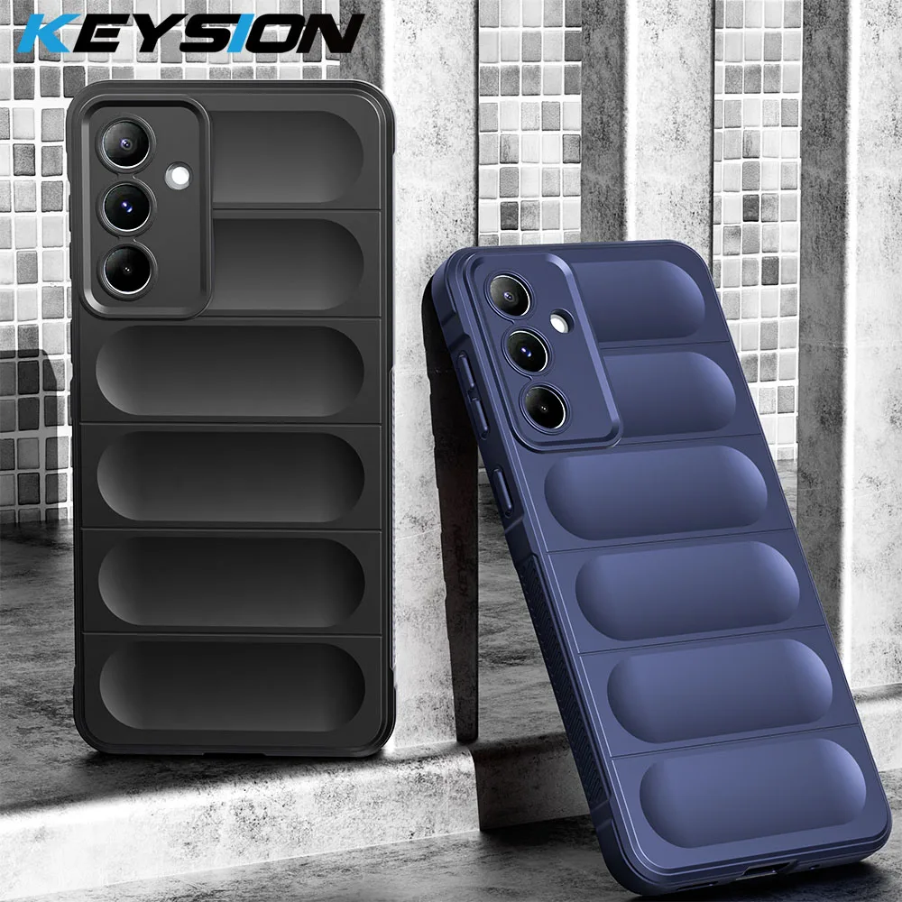 KEYSION Shockproof Case for Samsung M55 5G M15 F15 5G Anti-skid Soft ...