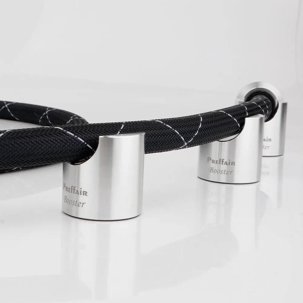 HIFI-Cable-Tray-Stand-Spike-Black-Silver-Power-Speaker-Riser-Booster ...