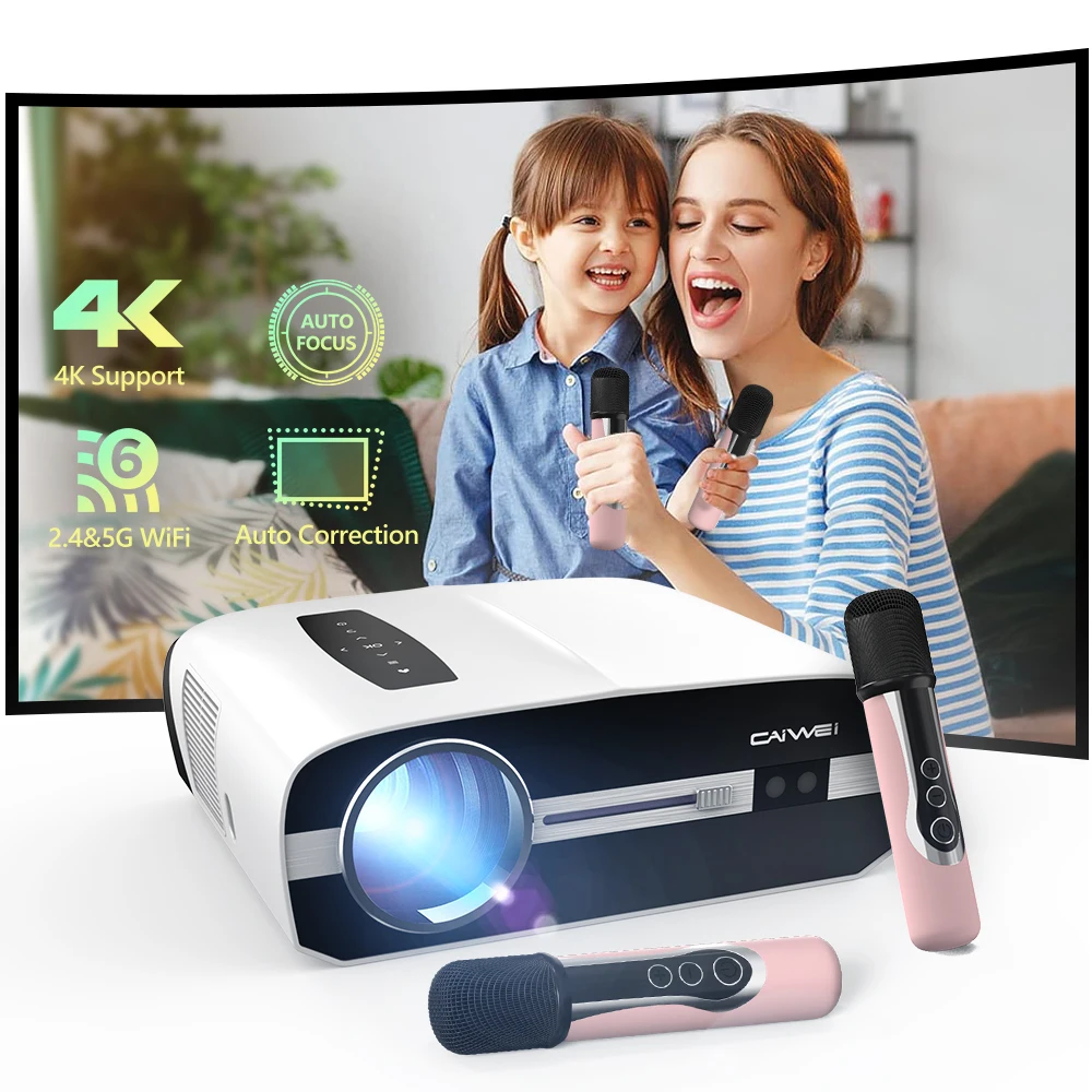 4K-1430ANSI-High-Brightness-Smart-WiFi6-Projector-Auto-Focus-Daylight ...