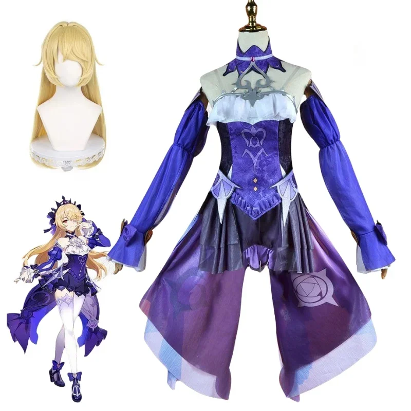 Fischl-Cosplay-Costume-Genshin-Impact-Fish-Cosplay-Wig-Dress-Full-Set ...
