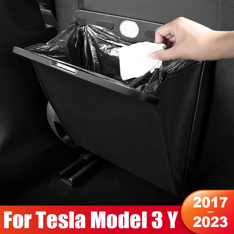 For-Tesla-Model-3-Y-2021-2022-2023-2024-Vehicle-Garbage-Cans-Car ...