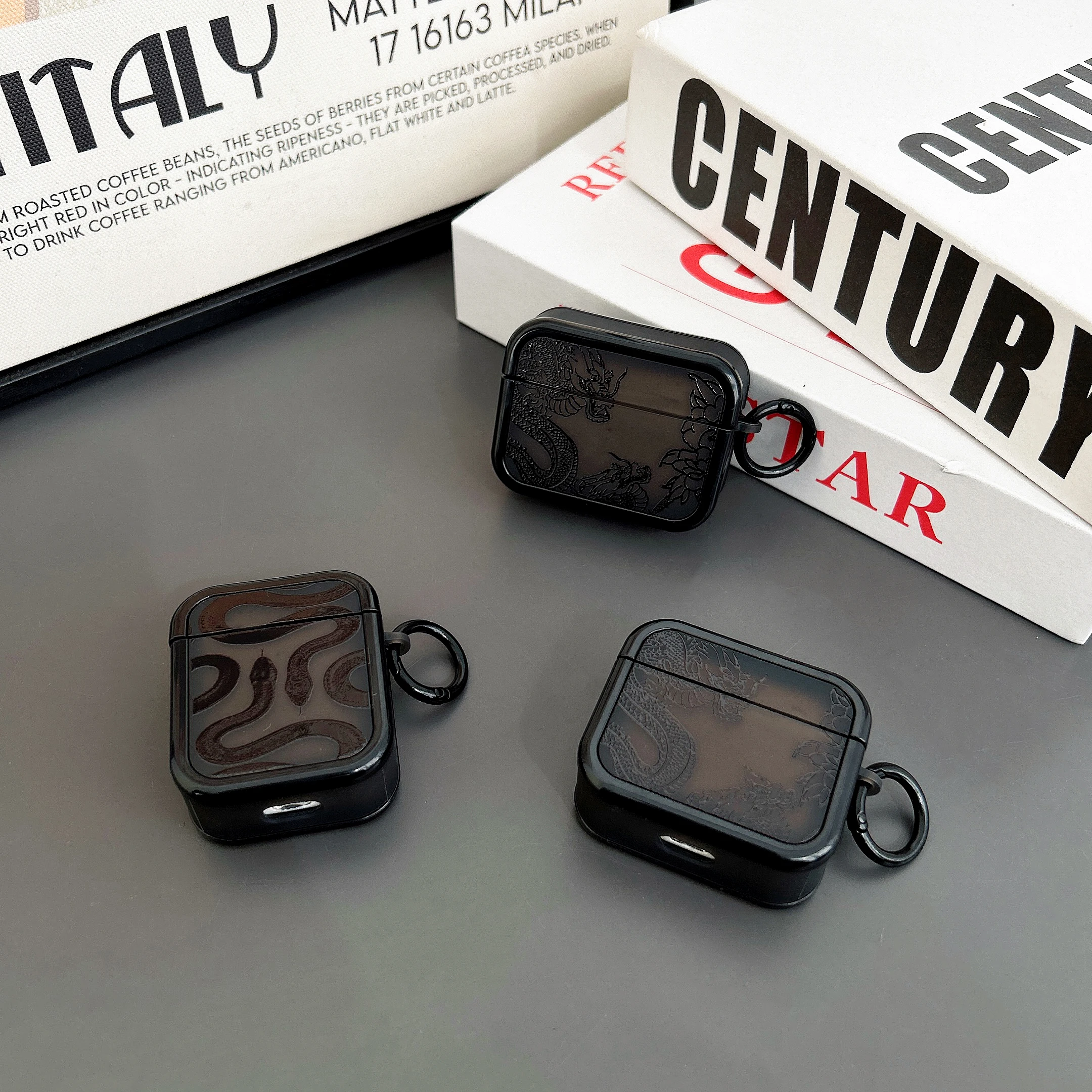 Black-Snake-Dragon-2-In-1-Earphone-Case-For-Airpods-Pro-2nd-Generation ...