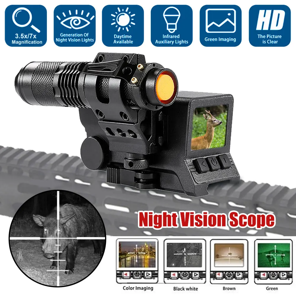 MS32 HD Night Vision Hologr fica NV Red Dot Sight TRD10 PRO 7X Digital MS32 HD Night Vision Hologr fica NV Red Dot Sight TRD10 PRO 7X Digital
