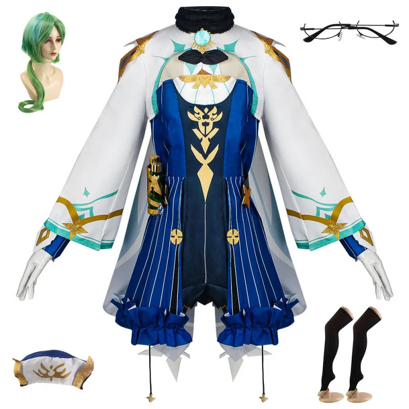 Genshin Impact Sucrose Cosplay Costume Adult Carnival Uniform Anime ...