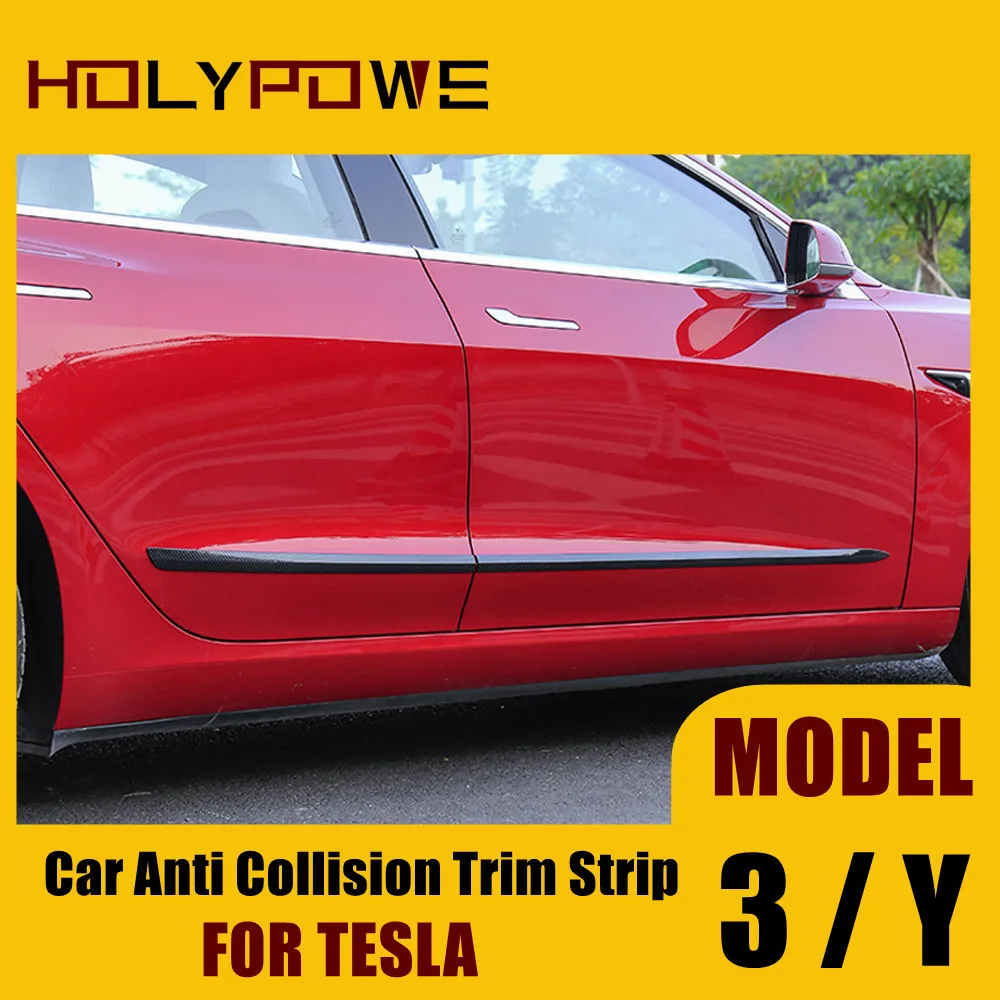 For-Tesla-Model-3-Y-Anti-Collision-Door-Side-Protection-Rear-Bumper ...