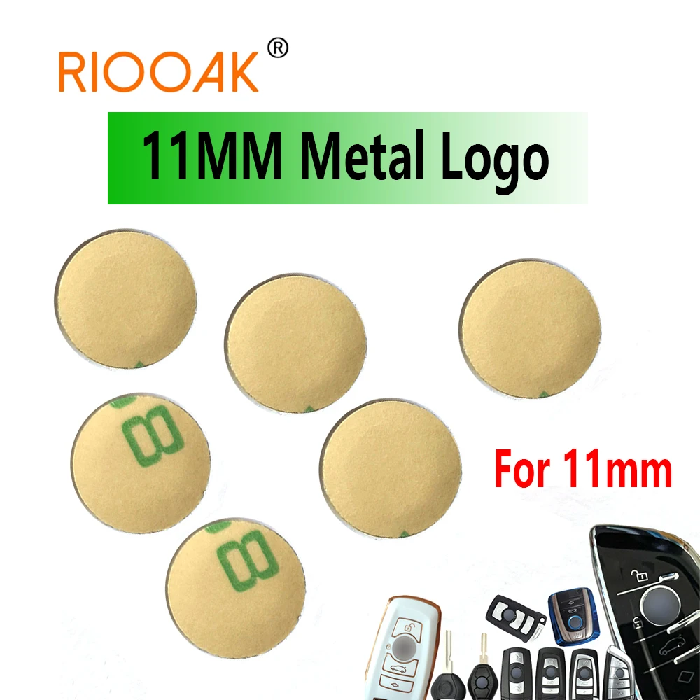 10pcs-11MM-14mm-Metalised-Emblem-Car-Key-Logo-Sticker-For-BMW-Remote ...